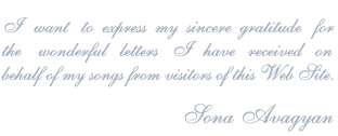 Sona Avagyan: Official Web Site